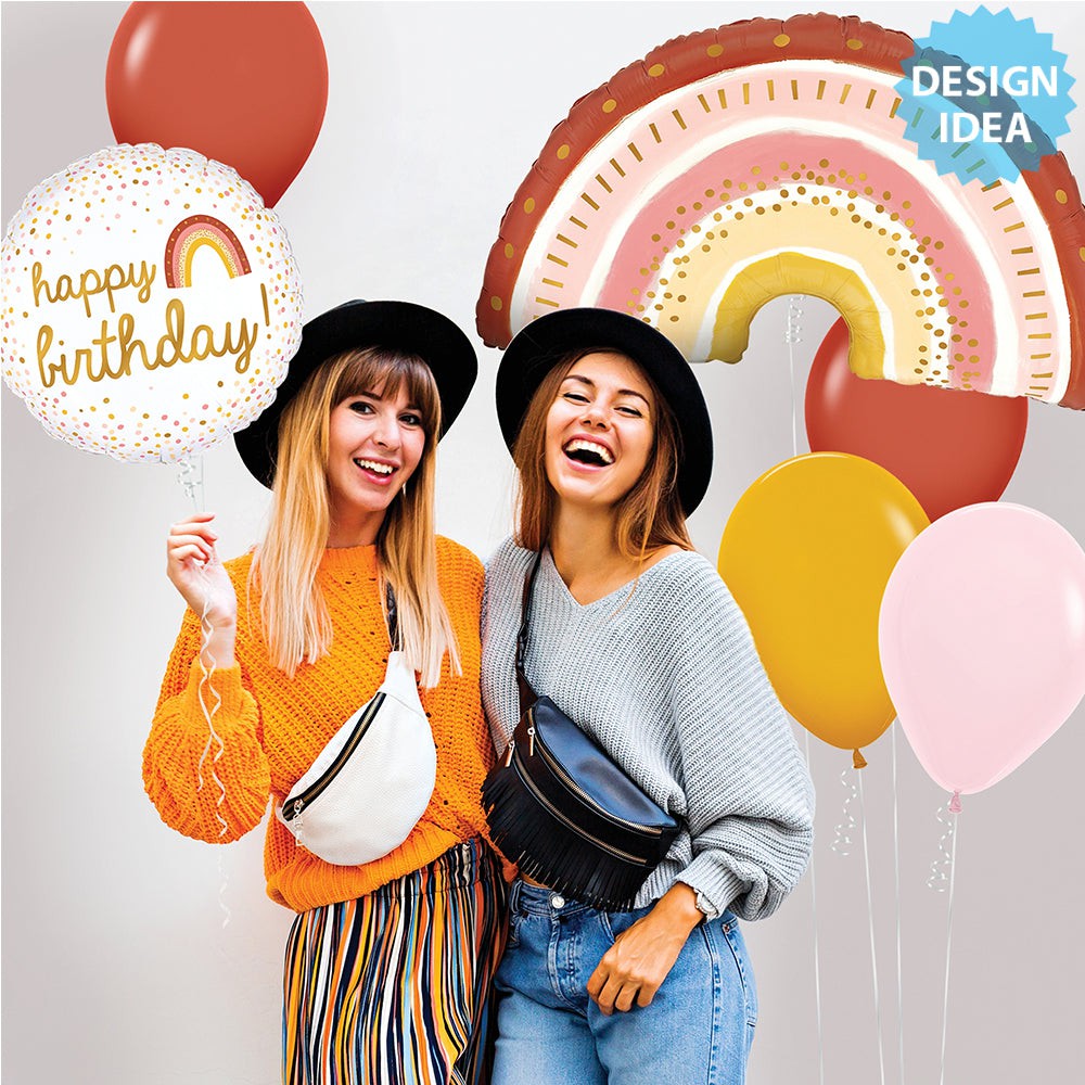 18 inch Betallic Boho Birthday Foil Balloon - 26166