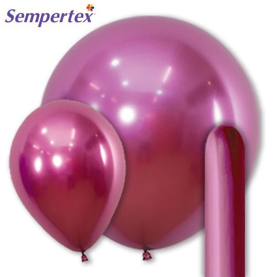 11 inch Sempertex Reflex Pink Latex Balloons - 53141 - LA Balloons