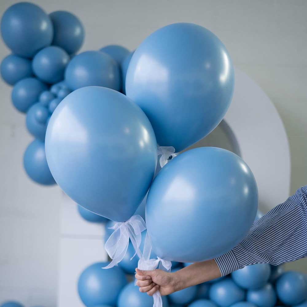 11 Inch Tuftex Georgia Blue Latex Balloons 10063 - LA Balloons