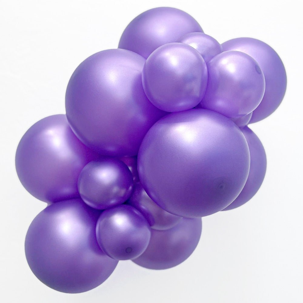 11 inch TUFTEX Metallic Lilac Latex Balloons - 10036 - LA Balloons