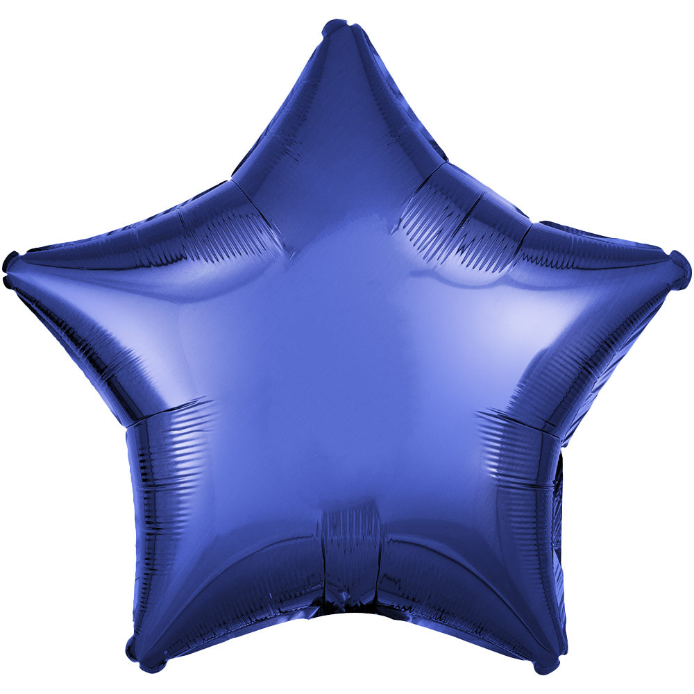 19 inch Anagram Star - Dark Blue Foil Balloon - 22469 - LA Balloons
