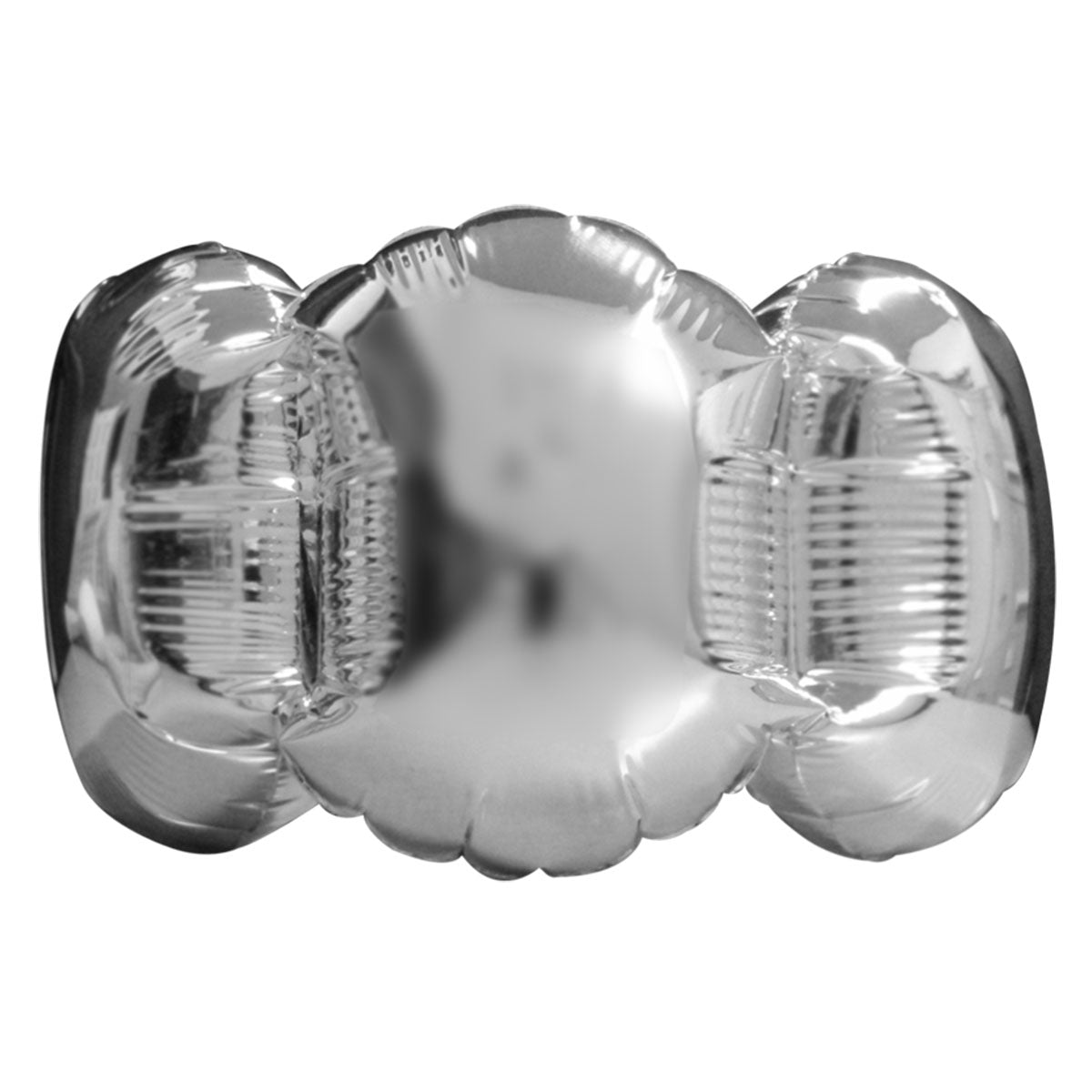 4 Inch Party Brands Friendship Bracelet Silver Foil Balloon