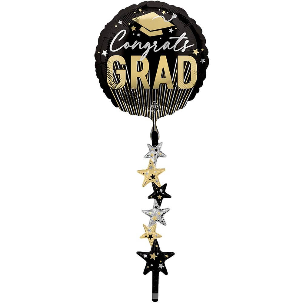 67in Anagram Congrats Grad Stripes Stars Airwalkers Balloon