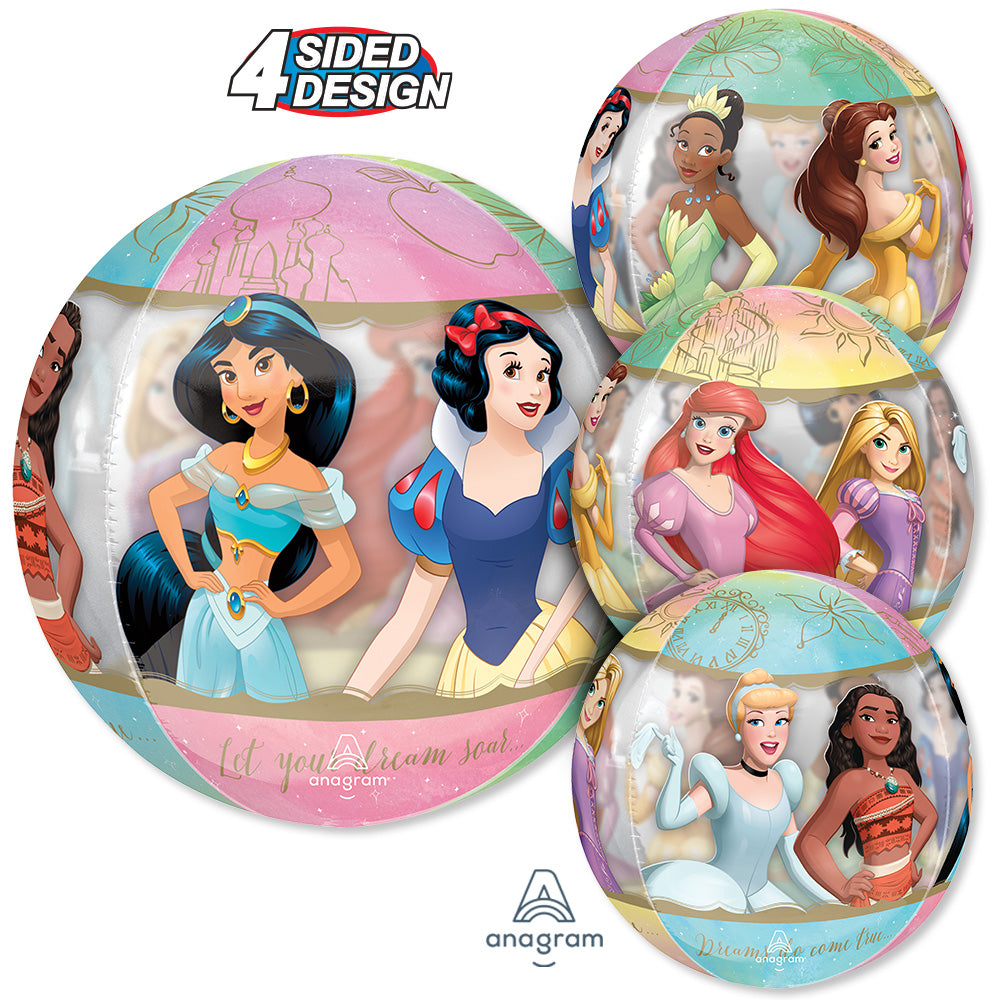 16 Inch Anagram Disney Princesses Orbz Foil Balloon 47434
