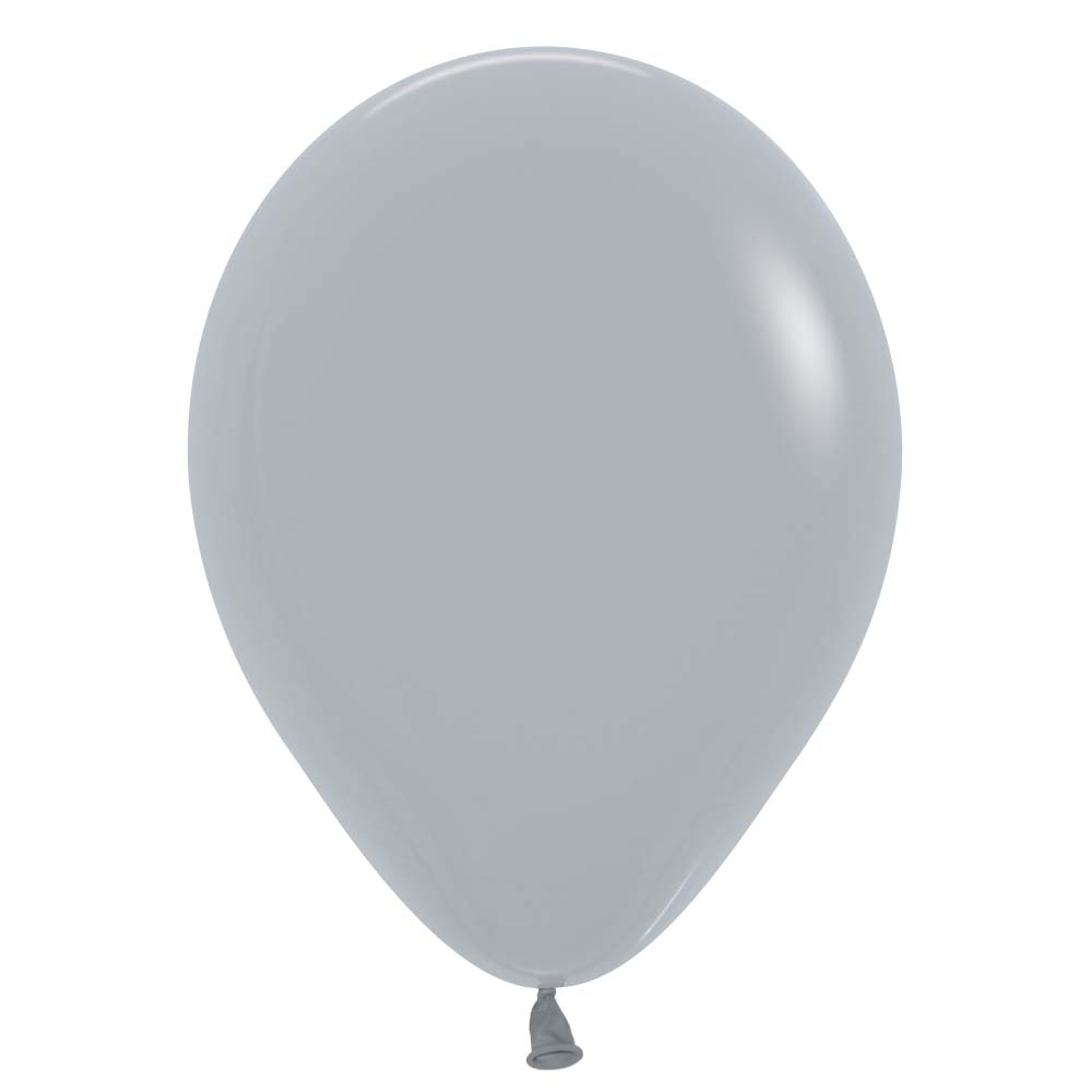 5 inch Sempertex Deluxe Grey Latex Balloons - 51033