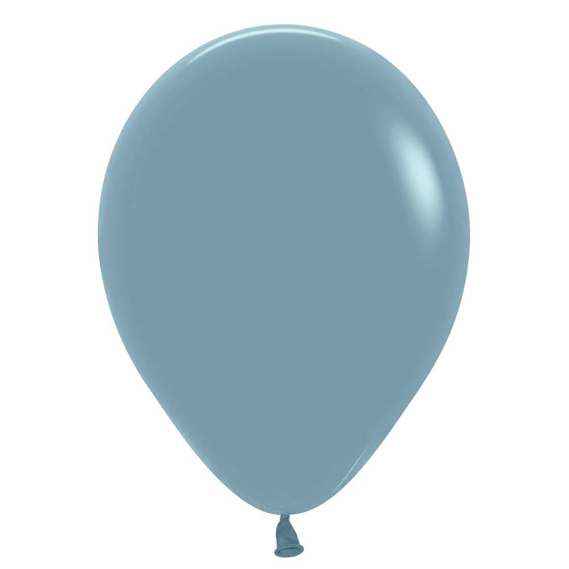 11 Inch Pastel Dusk Blue Latex Balloons 53507