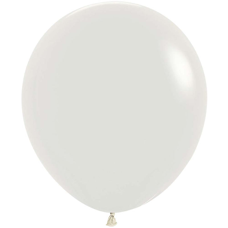 18 Inch Pastel Dusk Cream Latex Balloons 55508