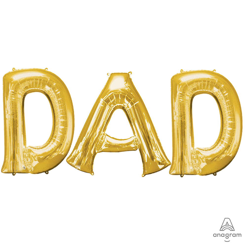 34 Inch Anagram Dad Letters Kit Foil Balloon