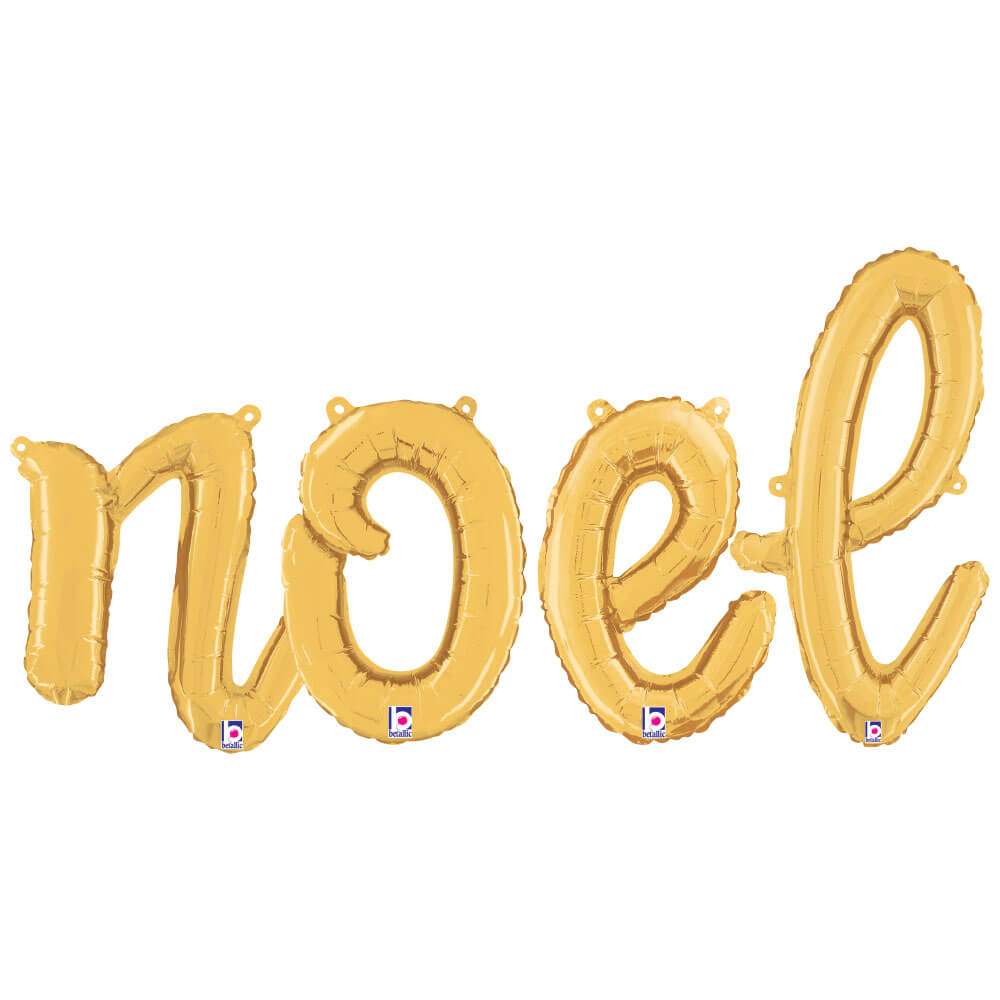 Betallic Noel Script Letters Kit Foil Balloon