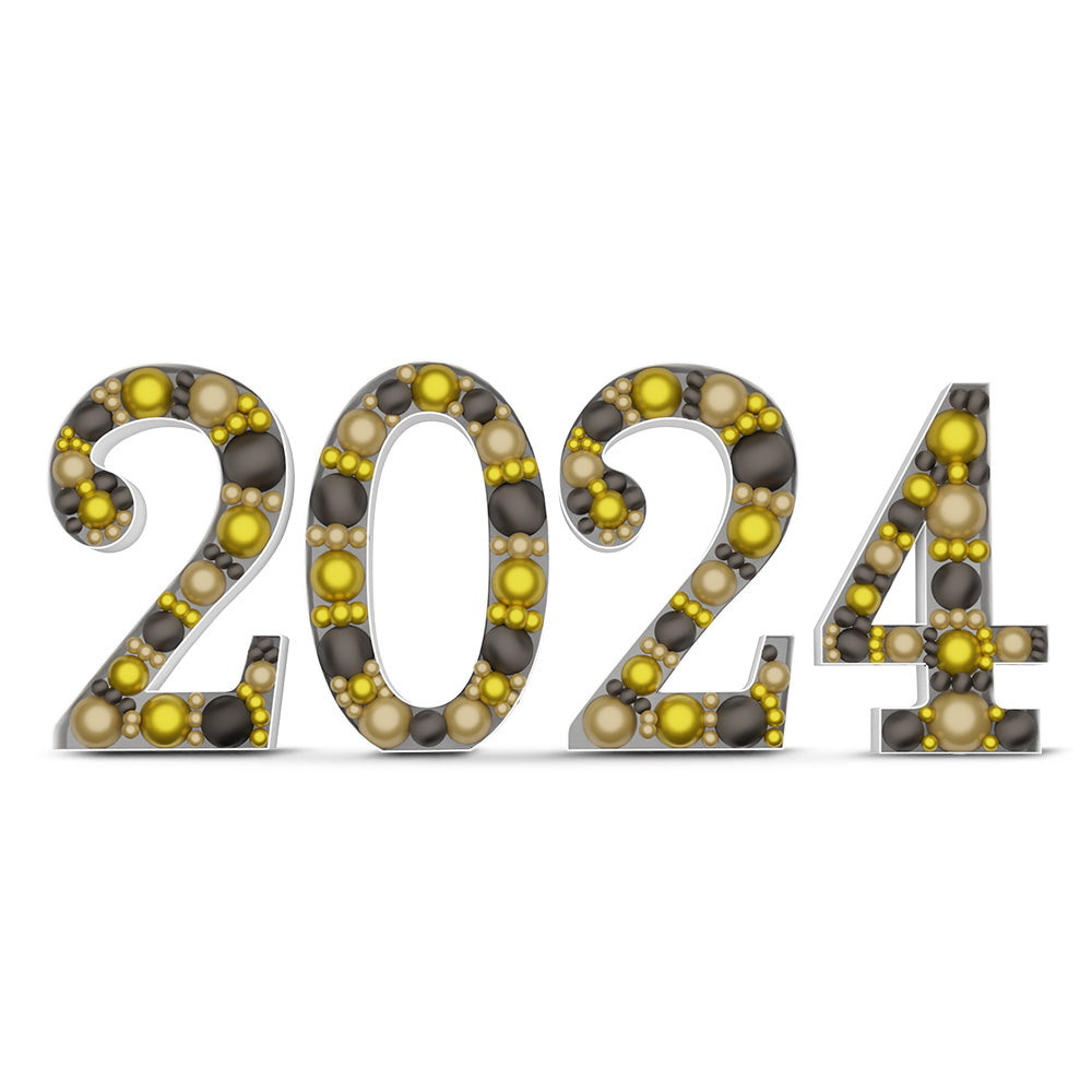 59 Inch Nikoloon 2024 Mosaic Frame Number Kit Framing