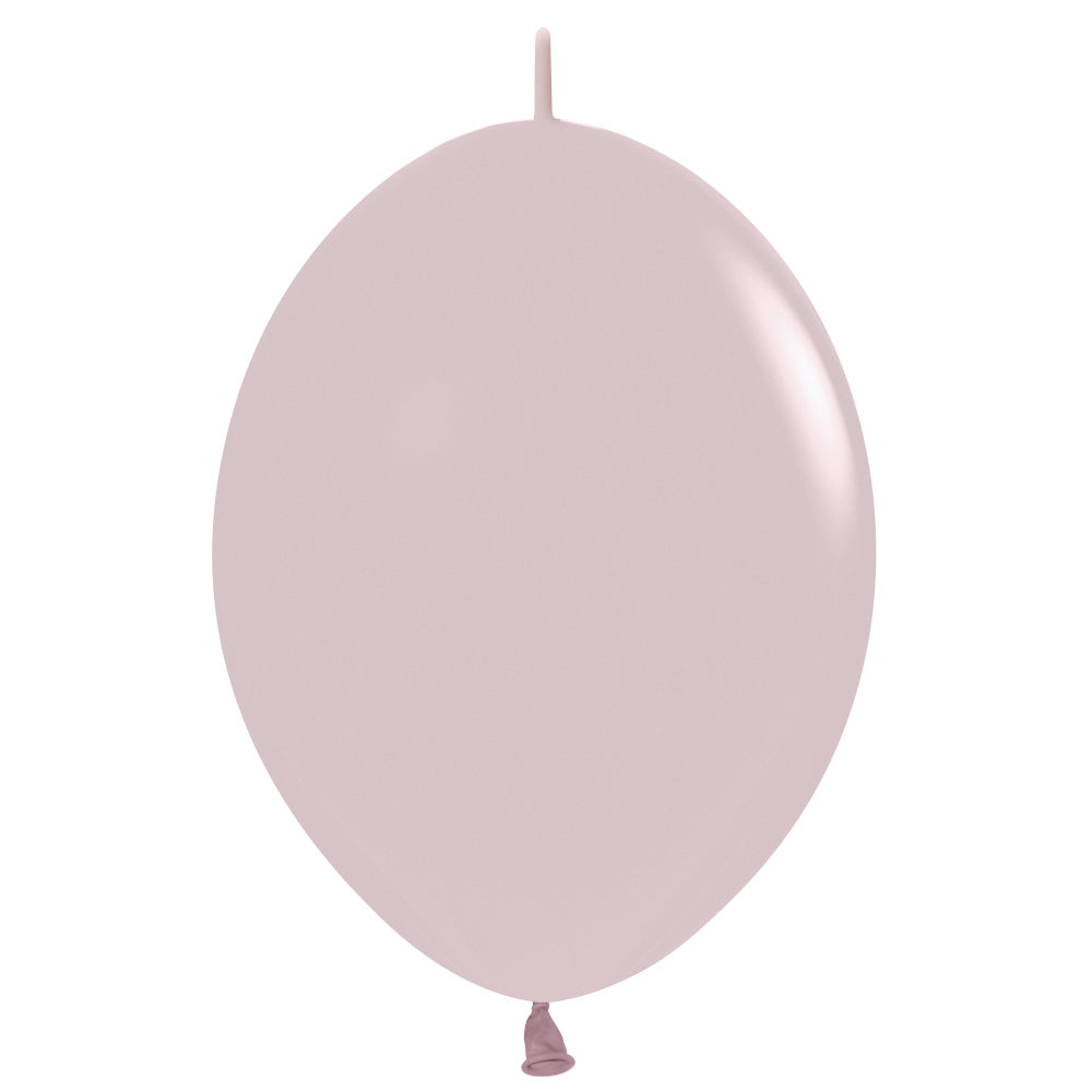 12" Sempertex Link O Loon Pastel Dusk Rose Latex Balloons