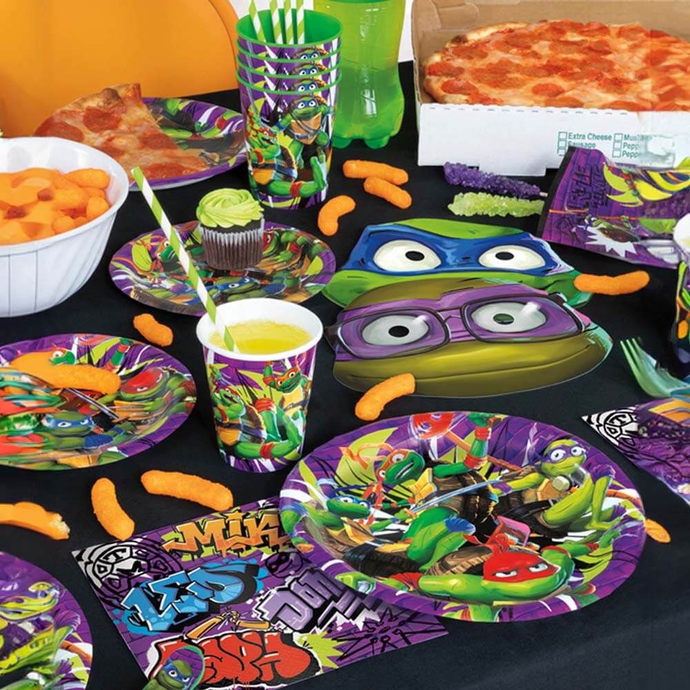 Unique Tmnt Mutant Mayhem Party Masks 8 Pk 47928 - LA Balloons