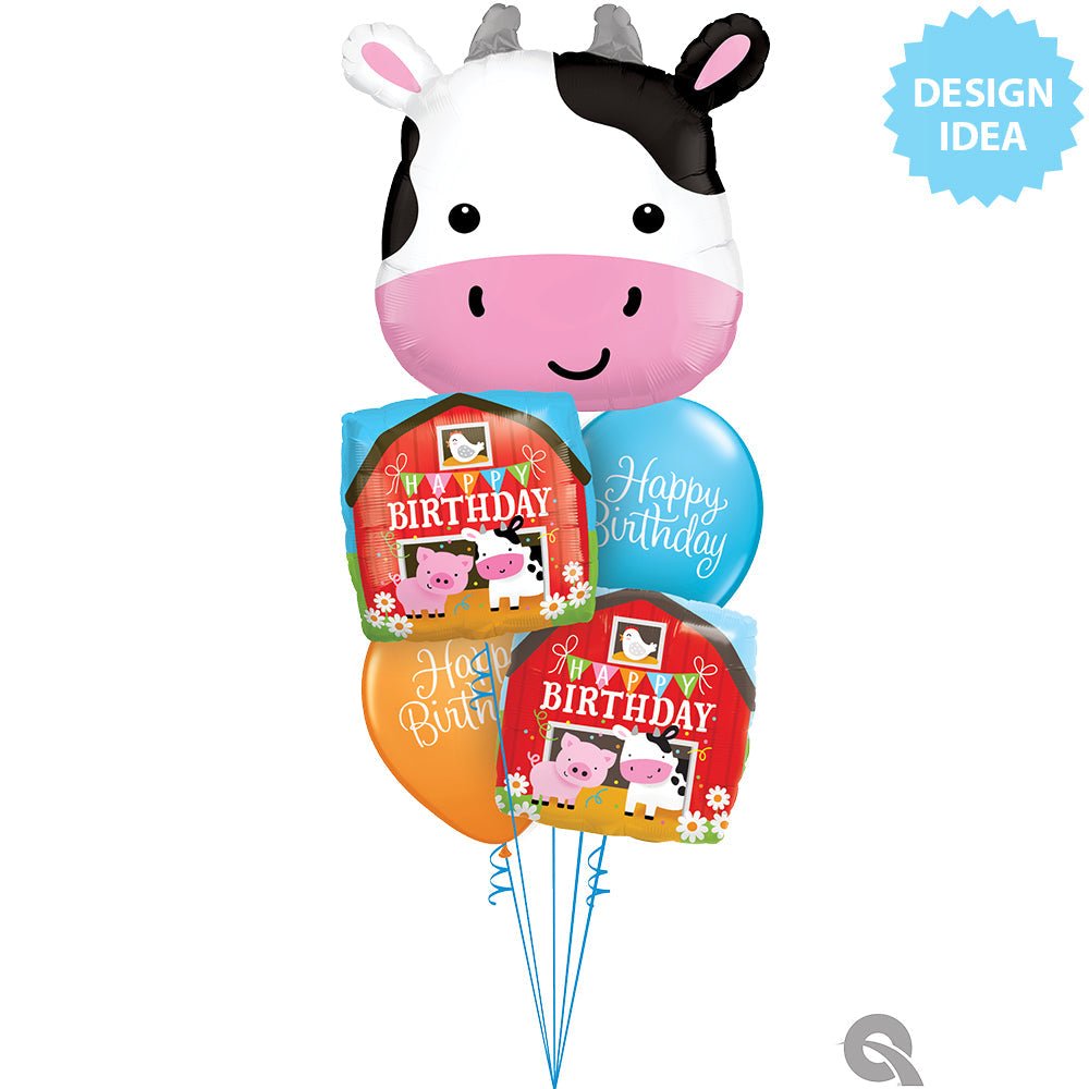 18 Inch Qualatex Birthday Barn Foil Balloon 26549 - LA Balloons