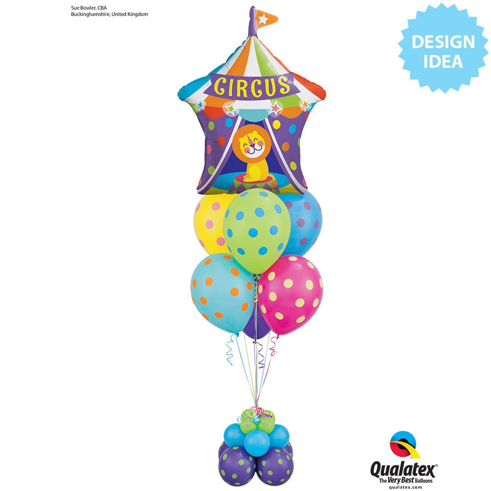 36 inch Qualatex Big Top Circus Lion Foil Balloon - 25239 - LA Balloons