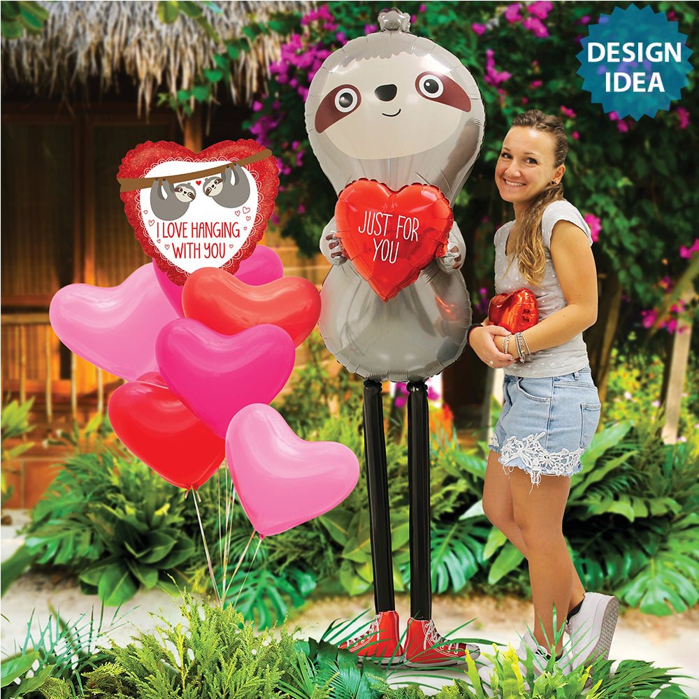 60 inch Betallic Special Delivery Sloth Foil Balloon - 25079 - LA Balloons