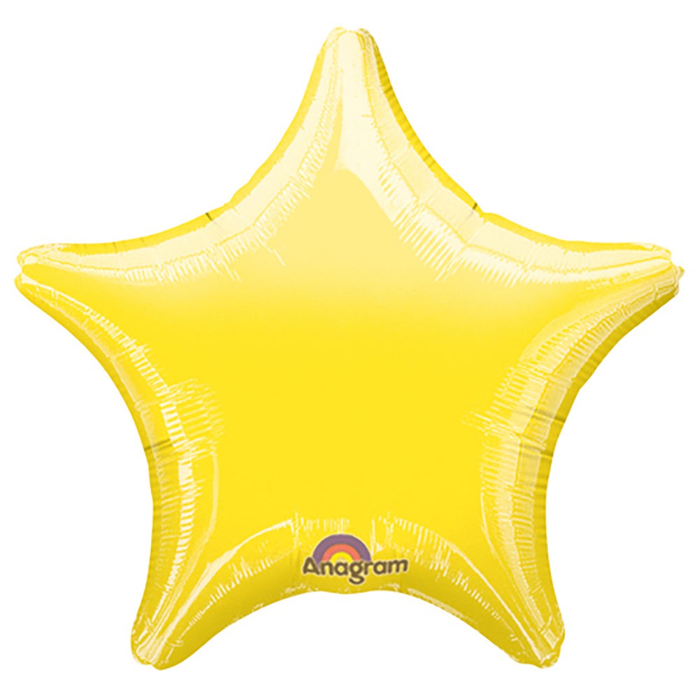19 inch Anagram Star - Metallic Yellow Foil Balloon - 04552