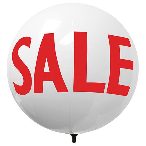 36 inch Gizmo Balloon Jumbo White With Red Sale - 35204 - LA Balloons