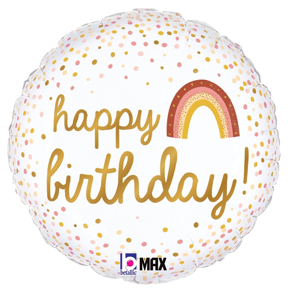 18 inch Betallic Boho Birthday Foil Balloon - 26166