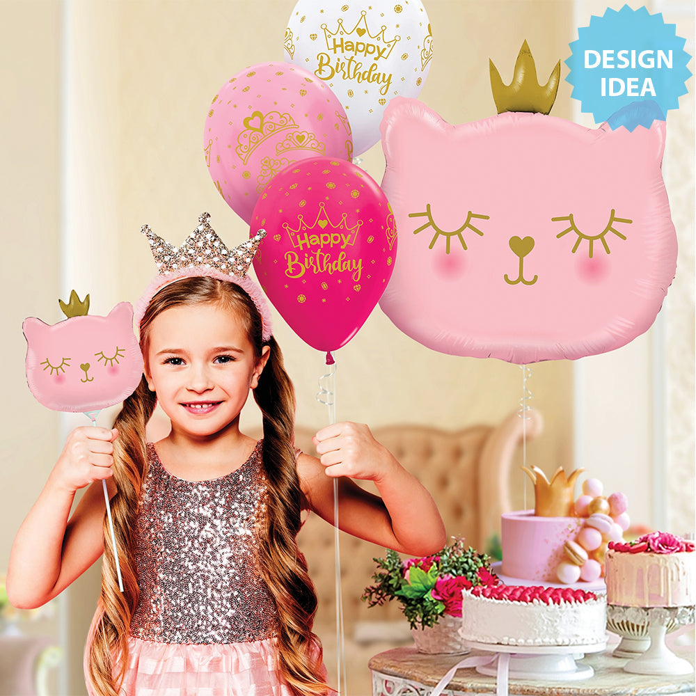 26 inch Betallic Cat Princess Foil Balloon - 25205