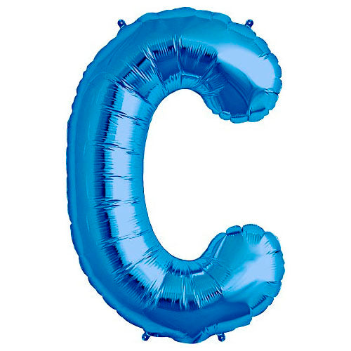 34 inch Northstar Letter C - Blue Foil Balloon - 00276 - LA Balloons
